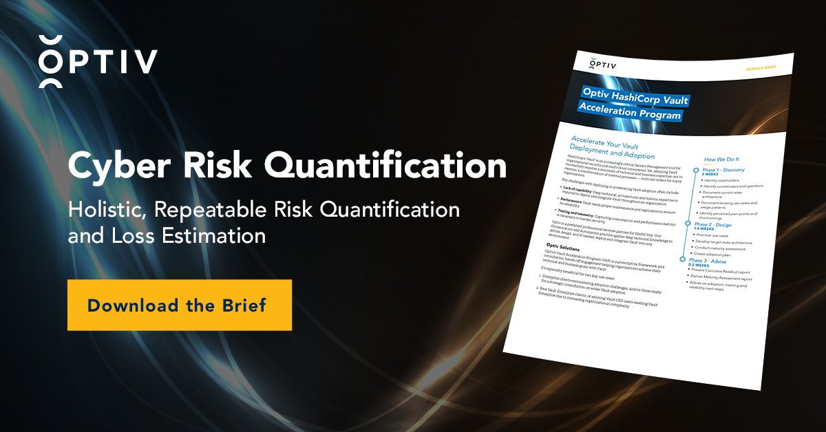 Optiv HashiCorp Vault Acceleration Program | Optiv